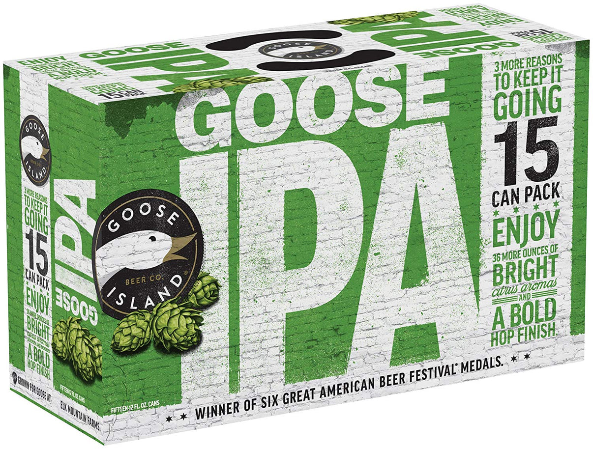 Goose IPA 15-pack Cans | Ace Beverage : Fine Wines and Spirits since 1934.